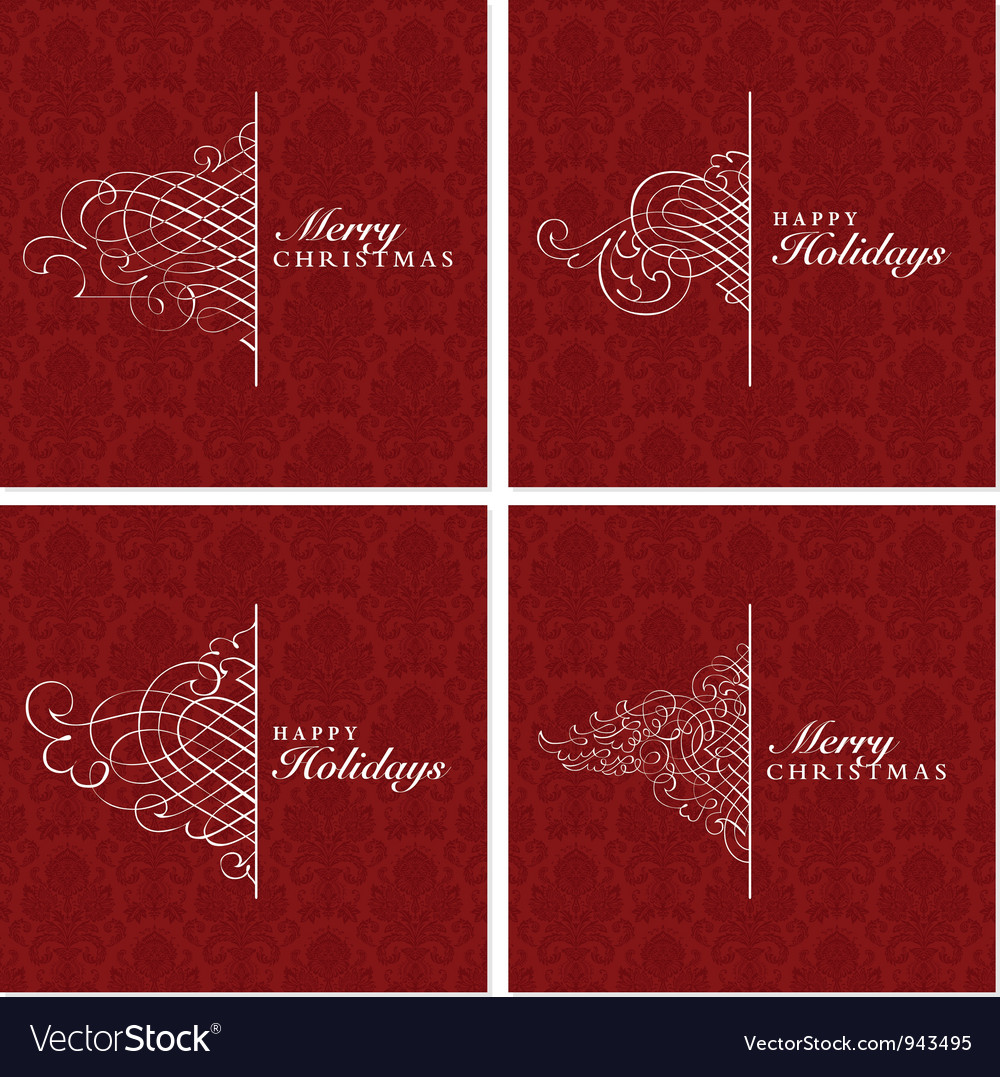 Greeting Card Templates Royalty Free Vector Image