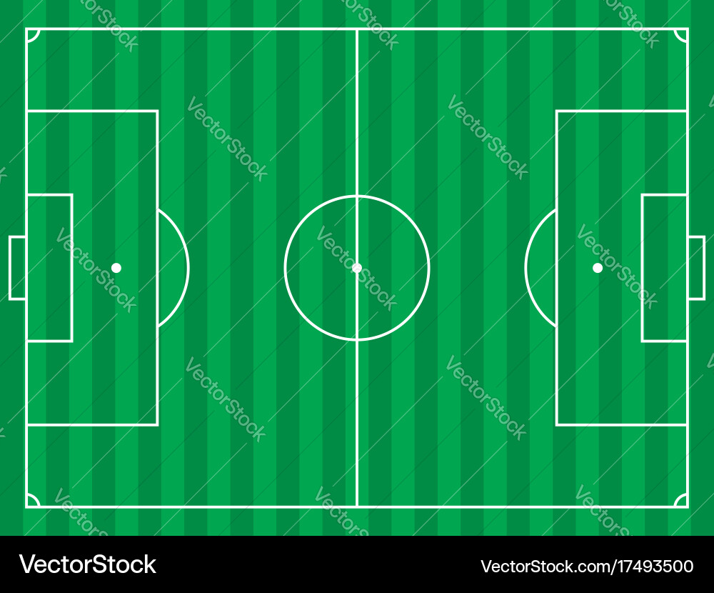 Football field Royalty Free Vector Image - VectorStock