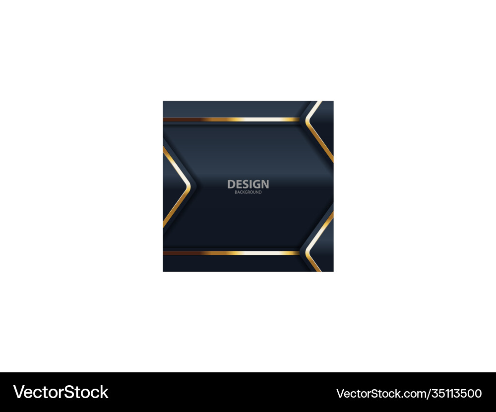 Gold banner abstract background board for text Vector Image