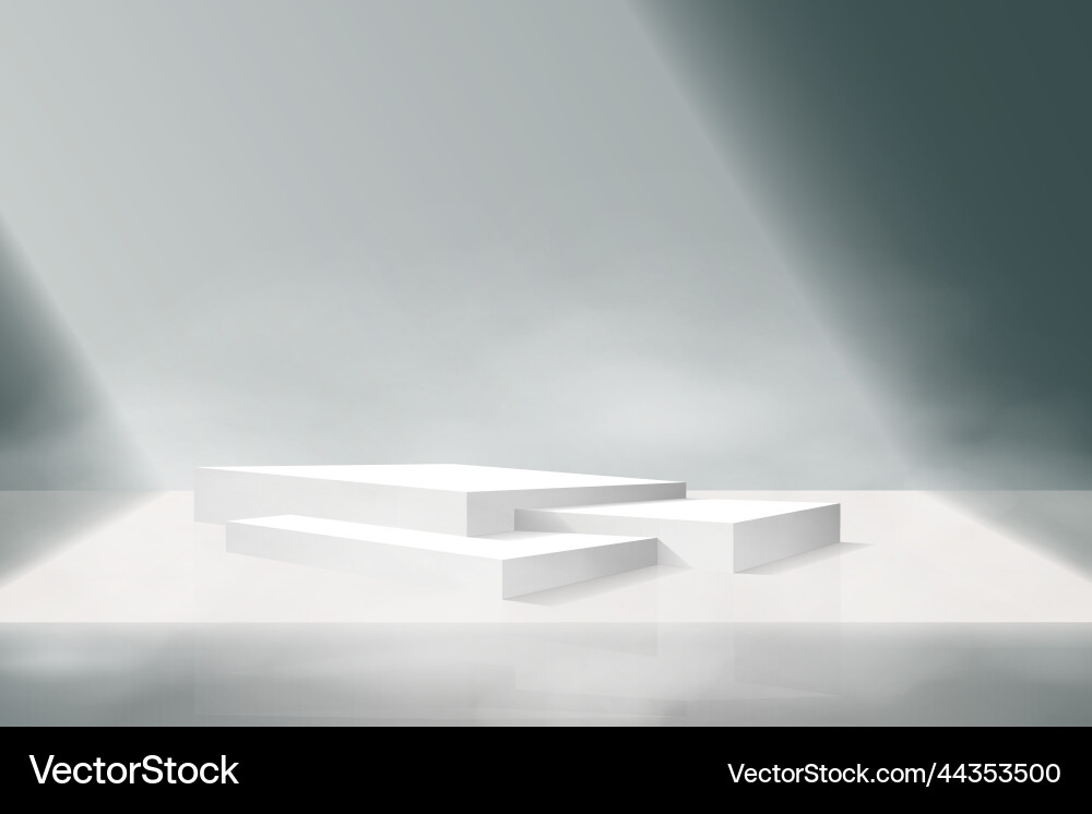 Podium isolated on a transparent background 3d Vector Image