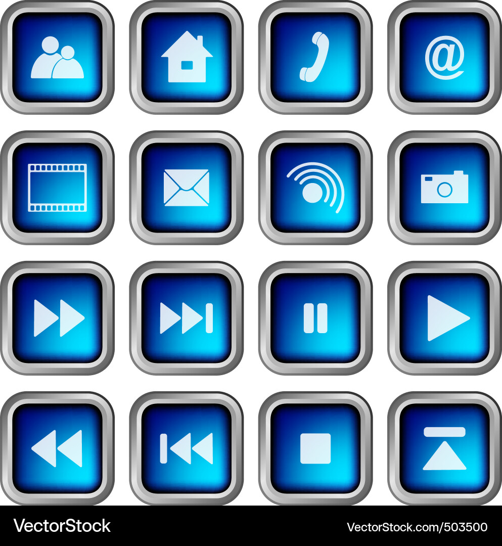 Set of icons Royalty Free Vector Image - VectorStock
