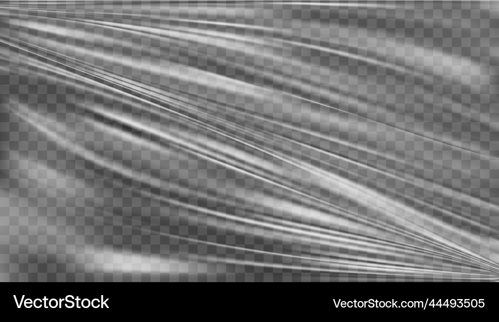 3d transparent plastic warp for your product Vector Image
