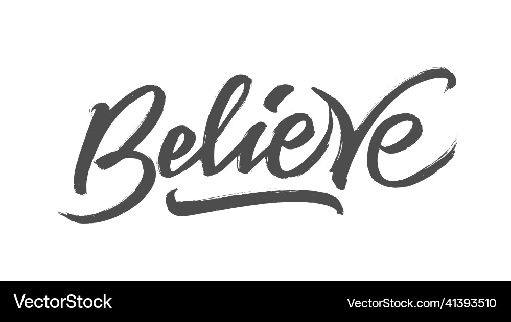 Handwritten words with a brush calligraphy Vector Image