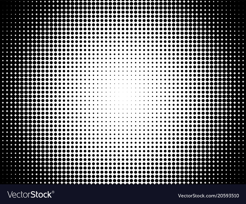 Radial halftone pattern gradient background Vector Image