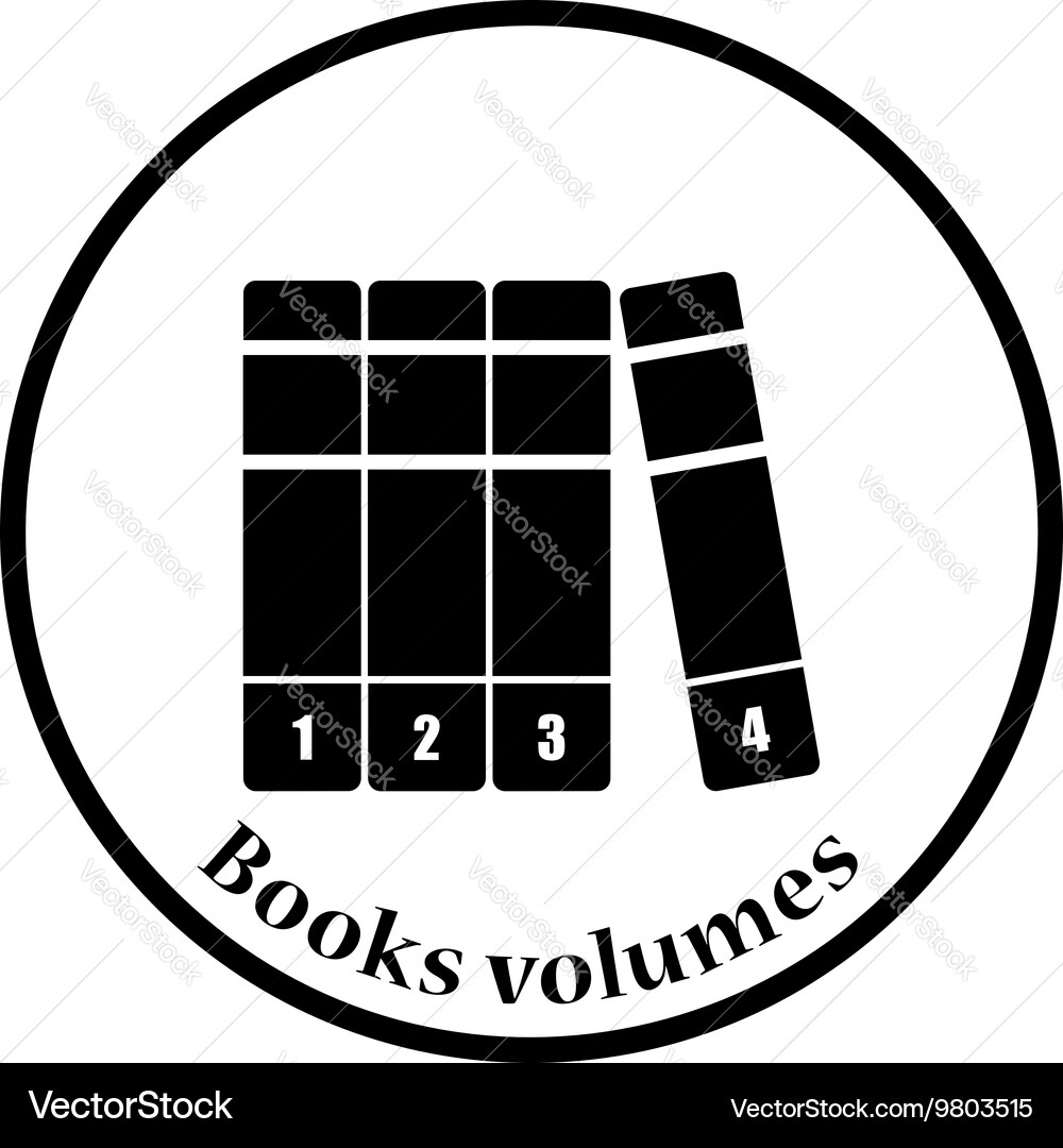 Books volumes icon Royalty Free Vector Image - VectorStock