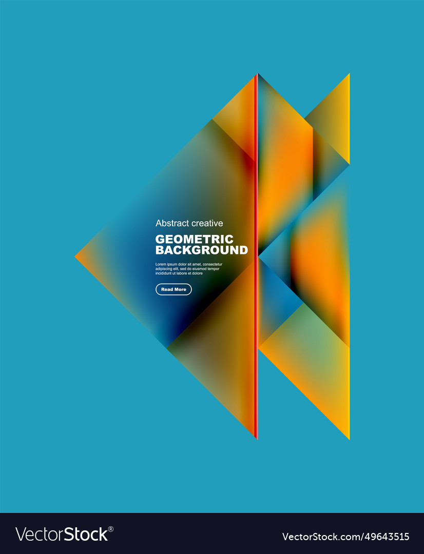 Gradient triangles abstract background Royalty Free Vector