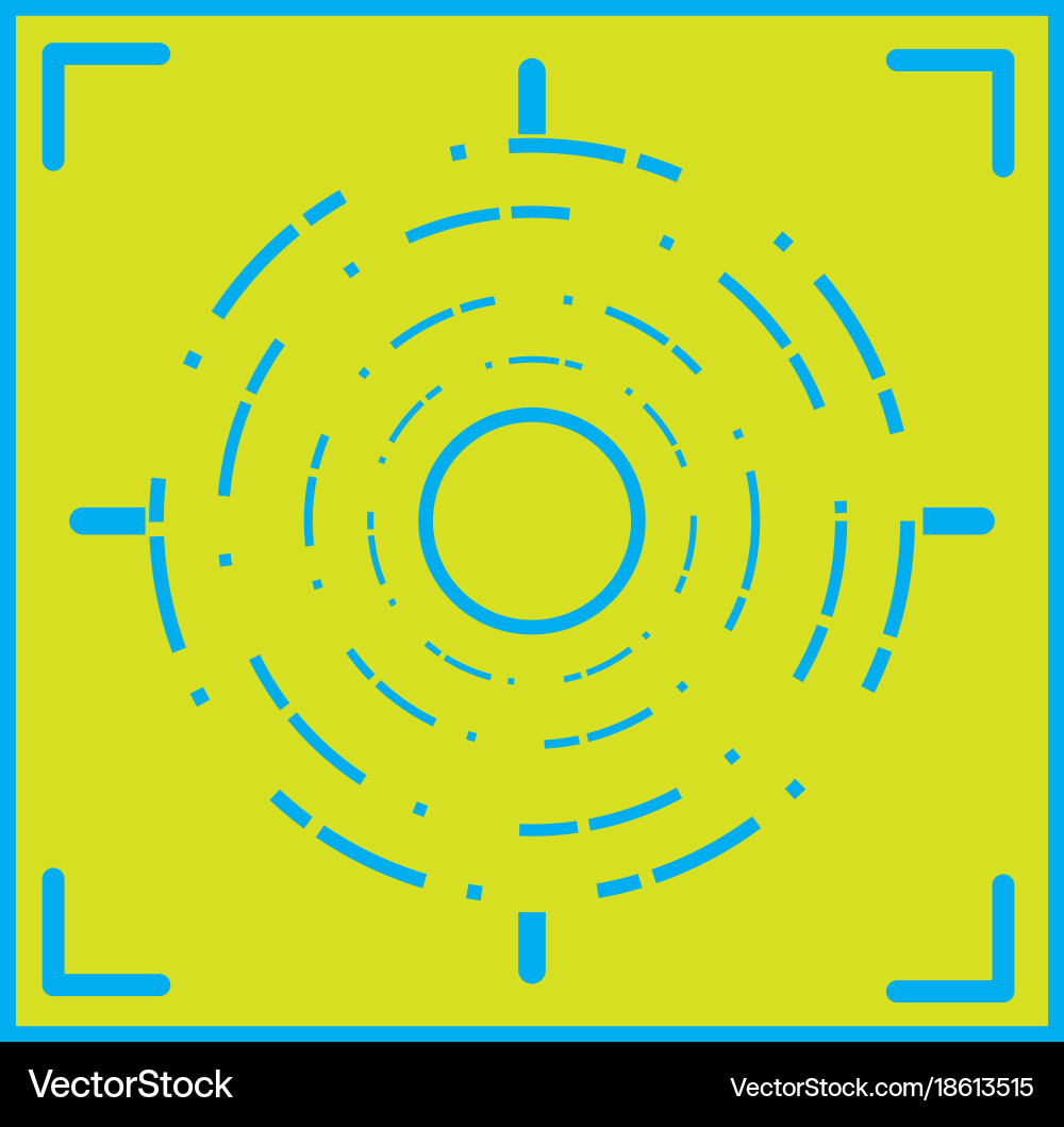Gun sight circle with shooting focus Royalty Free Vector