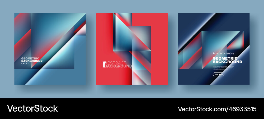Set of abstract backgrounds - overlapping Vector Image
