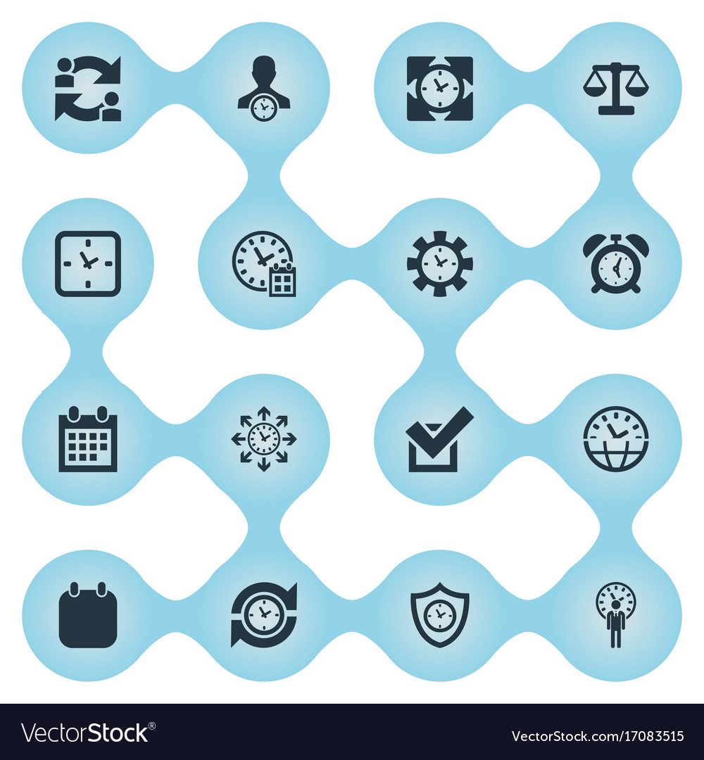 Set simple administration Royalty Free Vector Image