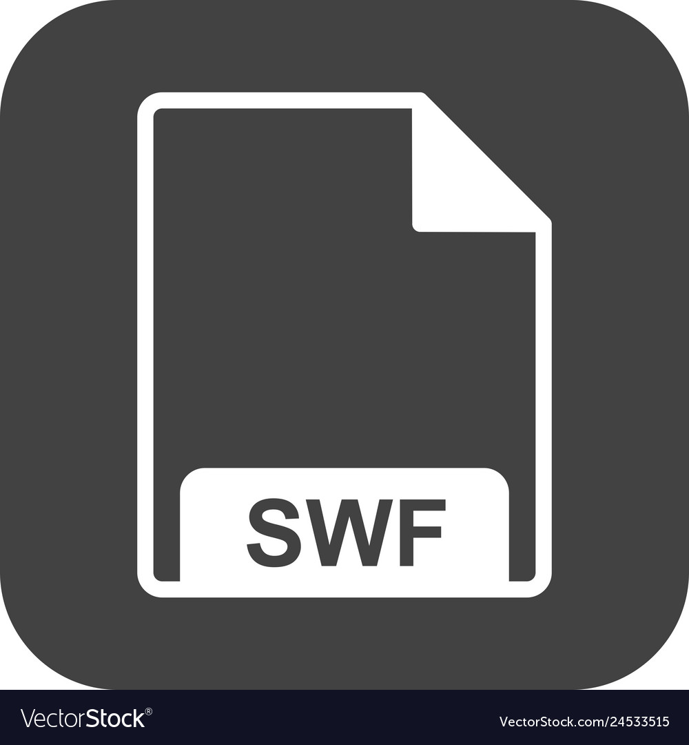 Swf icon Royalty Free Vector Image - VectorStock