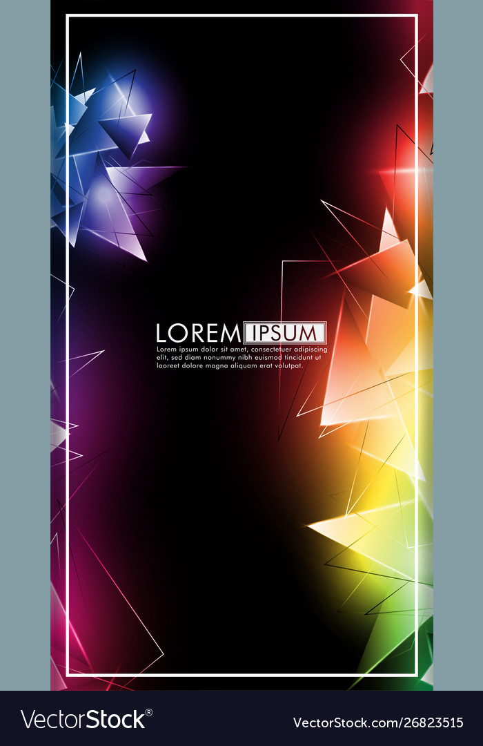 Vertical triangle background abstract composition Vector Image