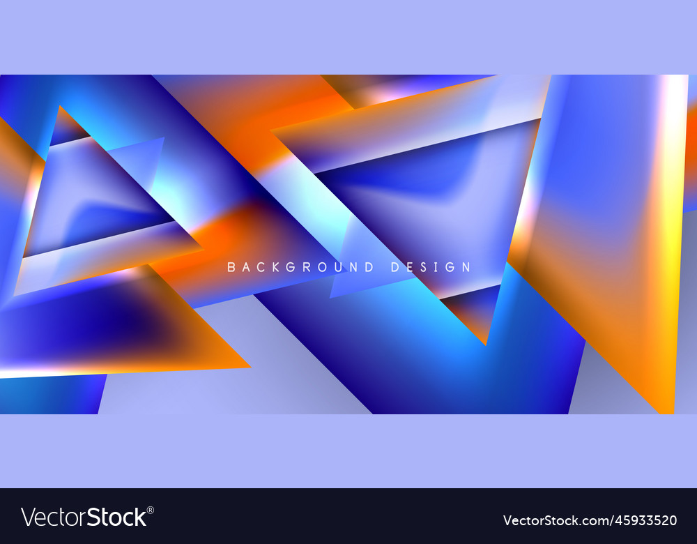 Abstract background with overlapping triangles Vector Image