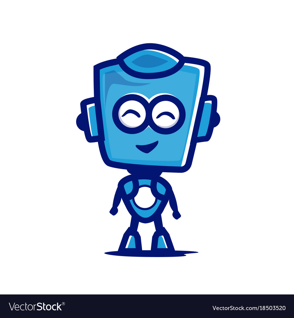 Cute robot Royalty Free Vector Image - VectorStock