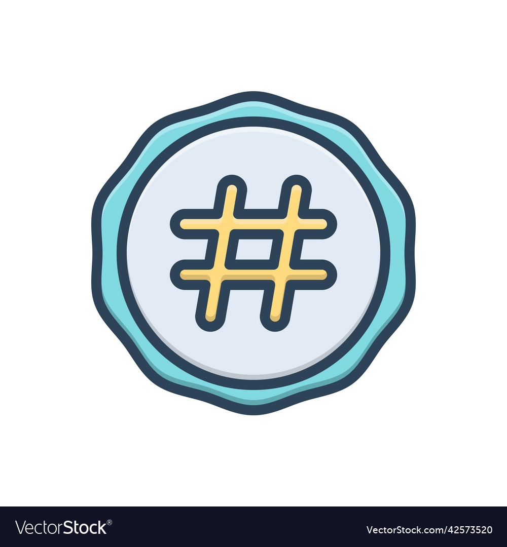 Hash Royalty Free Vector Image - VectorStock