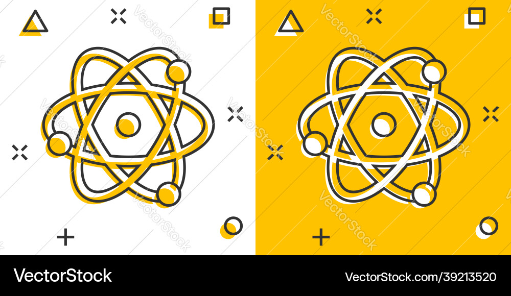 Science icon in comic style dna cell cartoon Vector Image