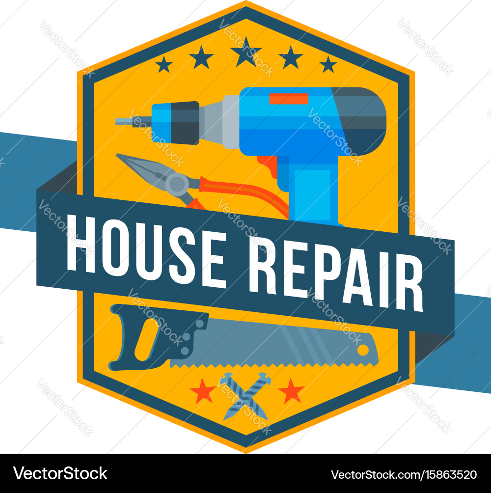 Work tools icon of home repair construction Vector Image