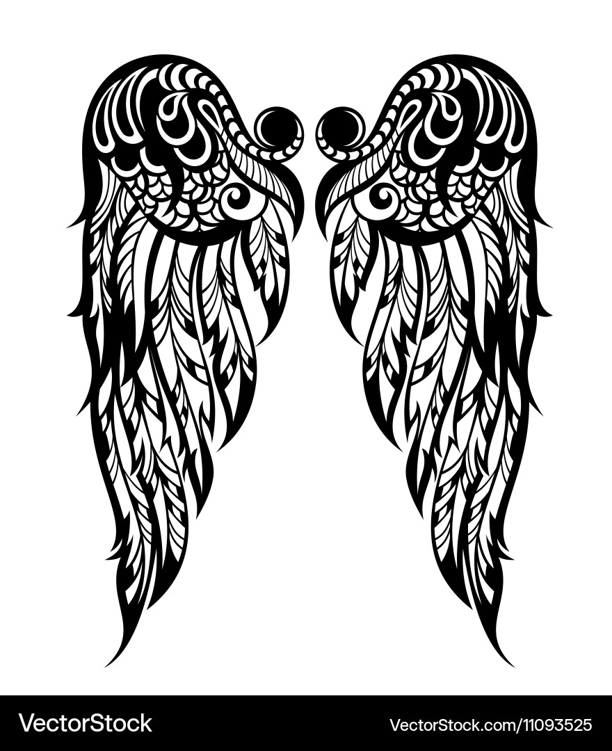 Abstract of wings Royalty Free Vector Image - VectorStock