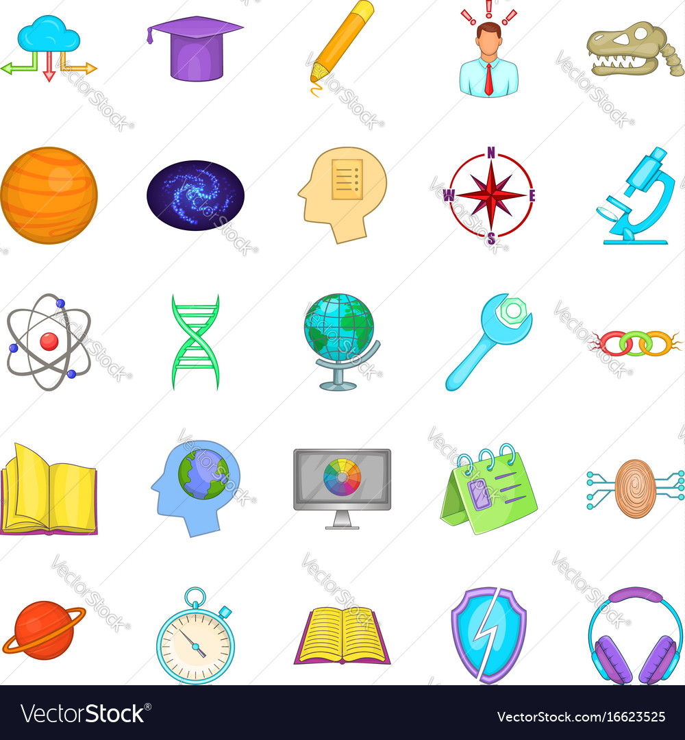 Brainstorm icons set cartoon style Royalty Free Vector Image Brainstorm icons set cartoon style Royalty Free Vector Image