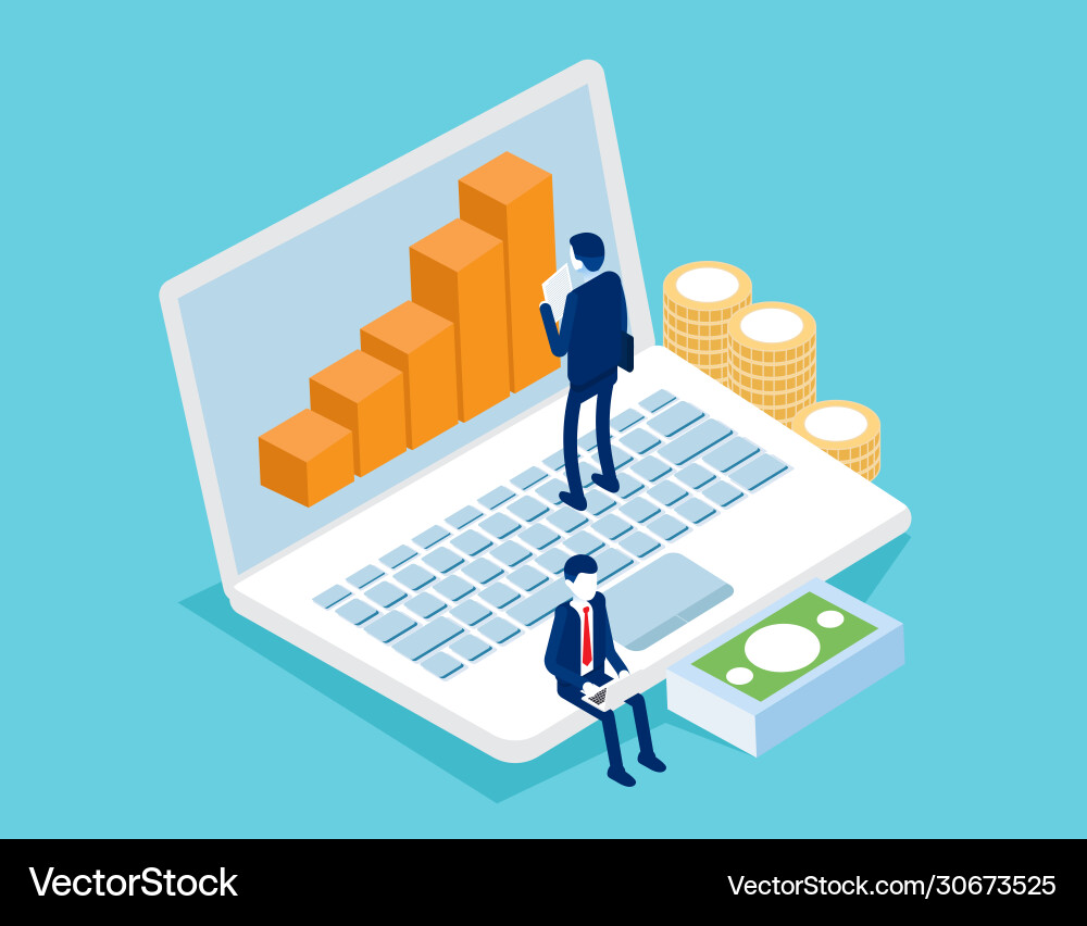 Business analysis and planning financial Vector Image