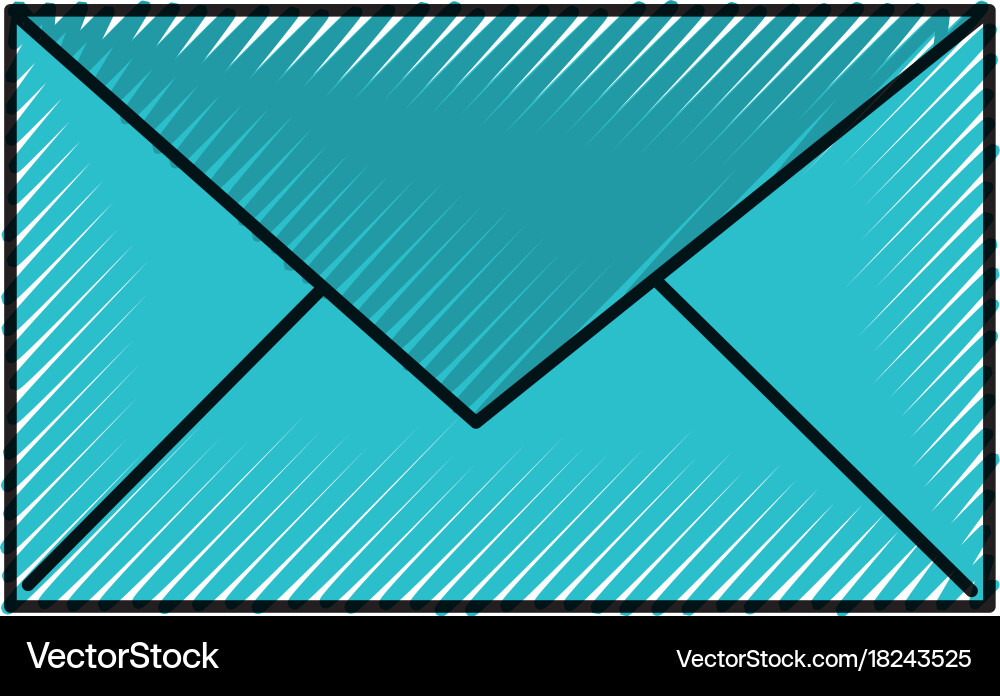 Email envelope message communication close Vector Image