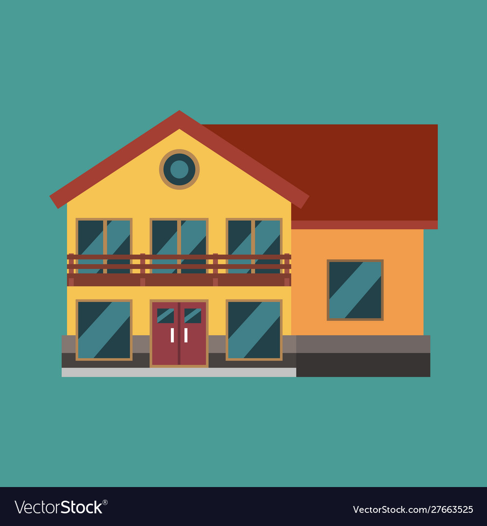 House building real estate icon isolated home Vector Image