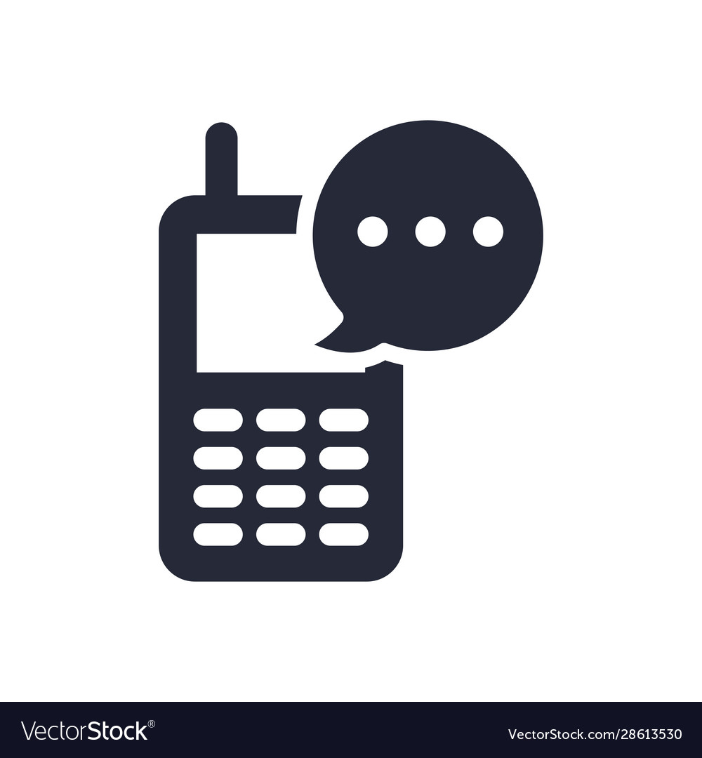 Cellphone device technology with speech bubble Vector Image