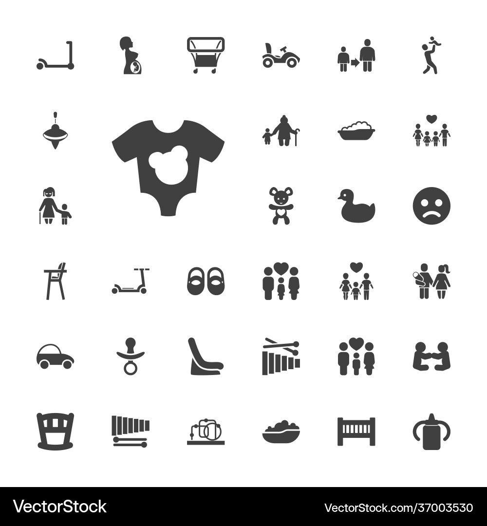 Child icons Royalty Free Vector Image - VectorStock