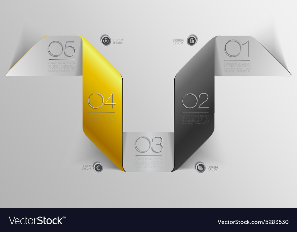 Design elements for options Royalty Free Vector Image