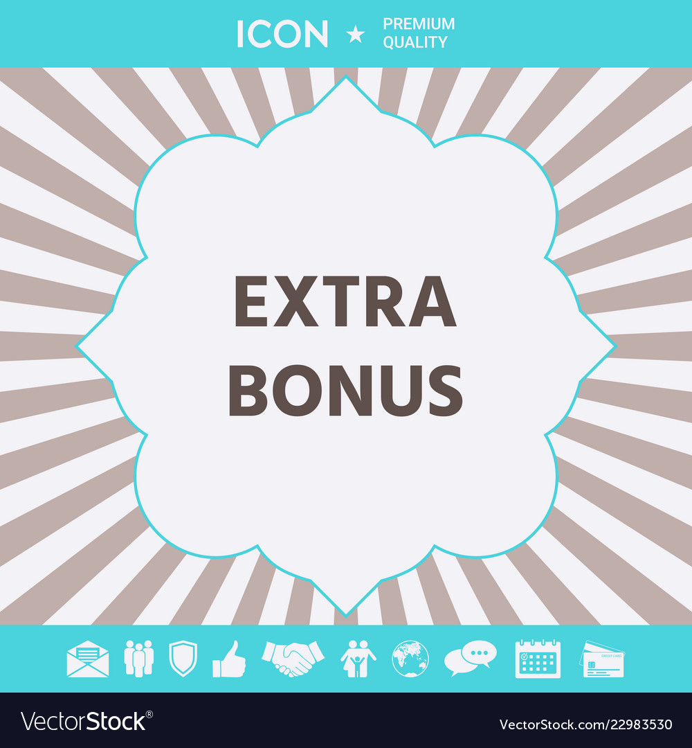Extra bonus - button graphic elements Royalty Free Vector