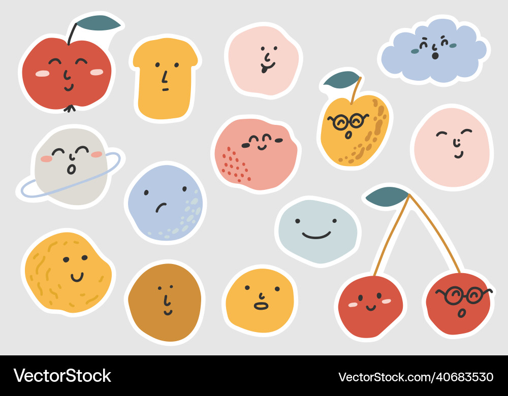 Faces Royalty Free Vector Image - VectorStock