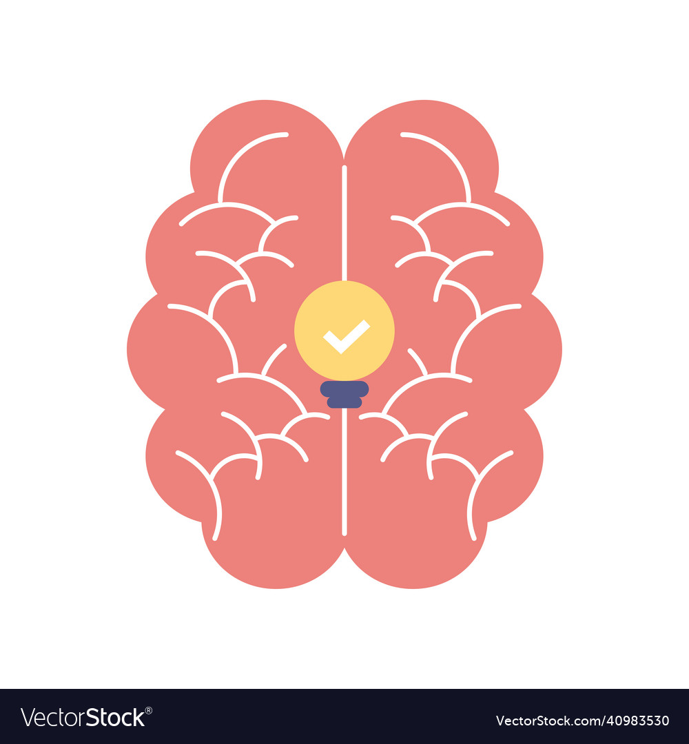 Human brain creativity Royalty Free Vector Image