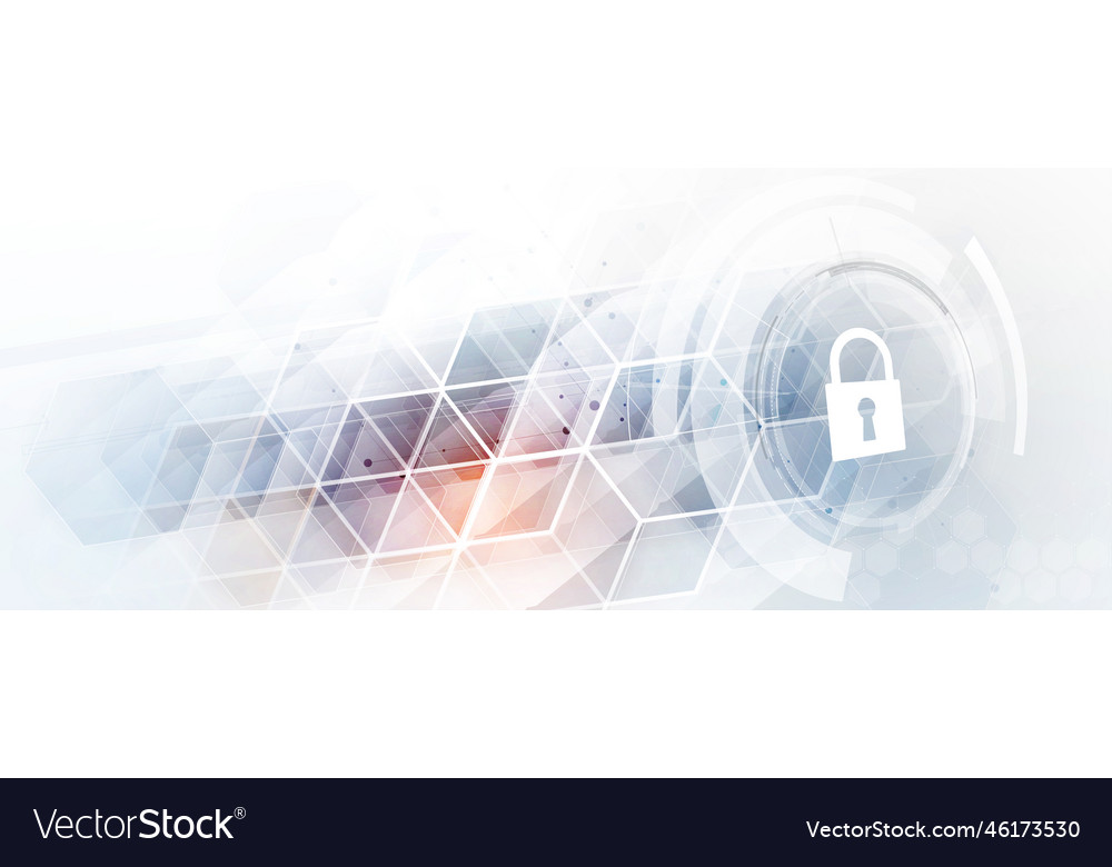 Internet digital security technology concept Vector Image