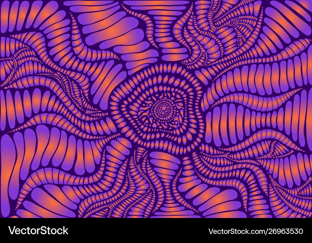Psychedelic abstract colorful alien fantastic Vector Image