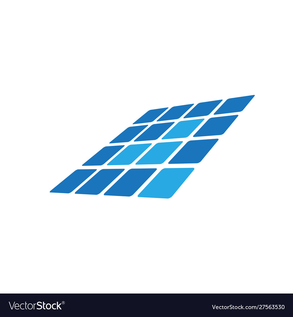 Solar panel icon design template isolated Vector Image Solar panel icon design template isolated Vector Image