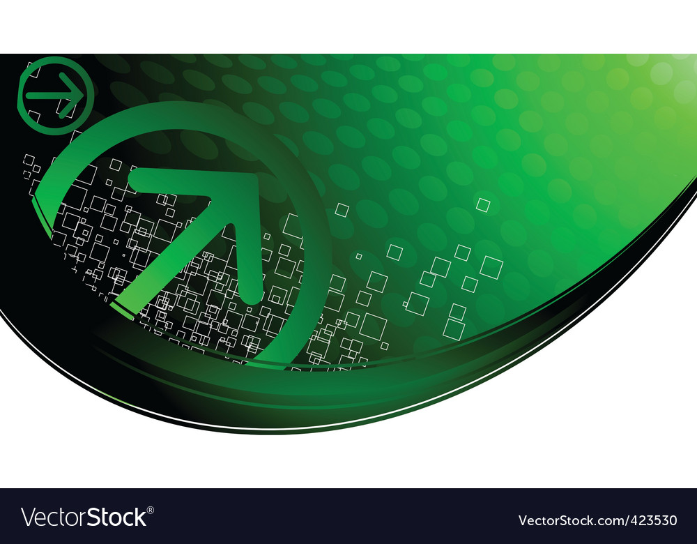 Tech background with arrow Royalty Free Vector Image