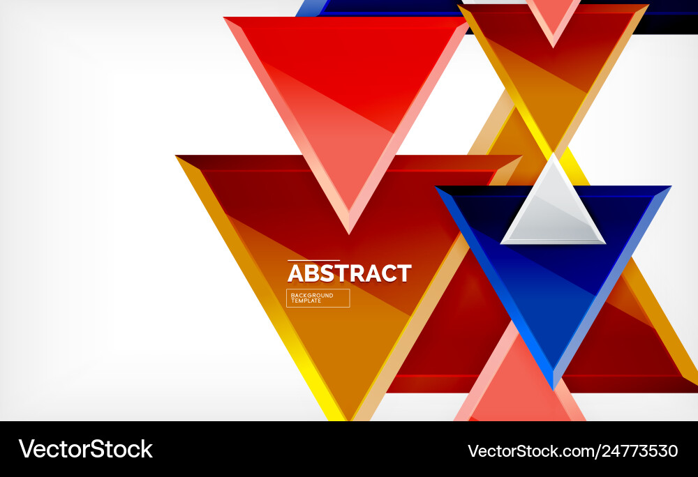 Tech futuristic geometric 3d shapes minimal Vector Image