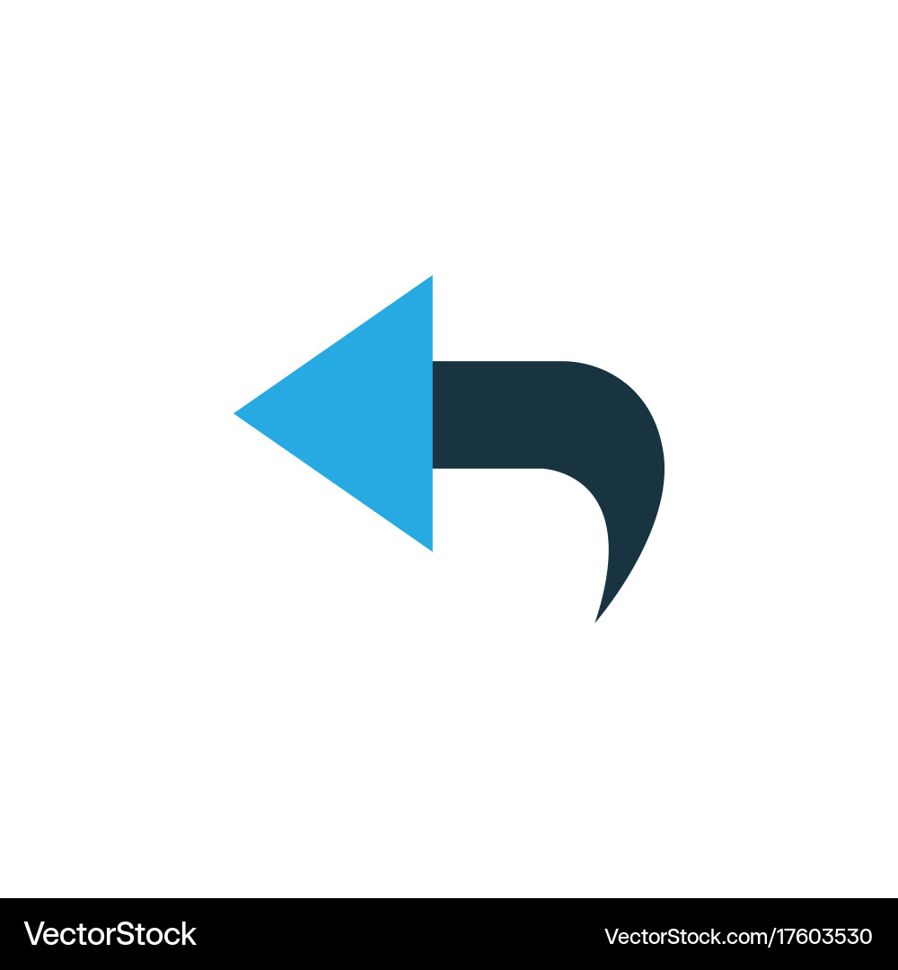 Undo colorful icon symbol premium quality Vector Image
