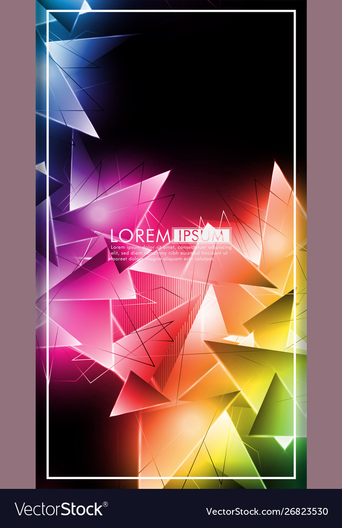 Vertical triangle background abstract composition Vector Image