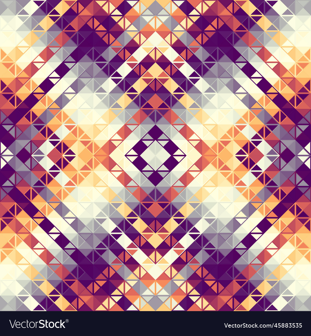 Geometric Abstract Triangles Pattern Seamless Vector Image