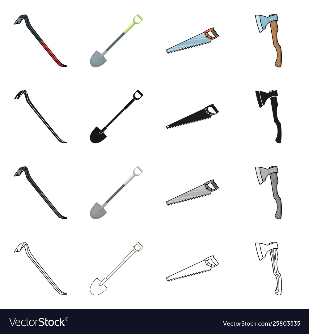 Isolated object tool and construction logo set Vector Image