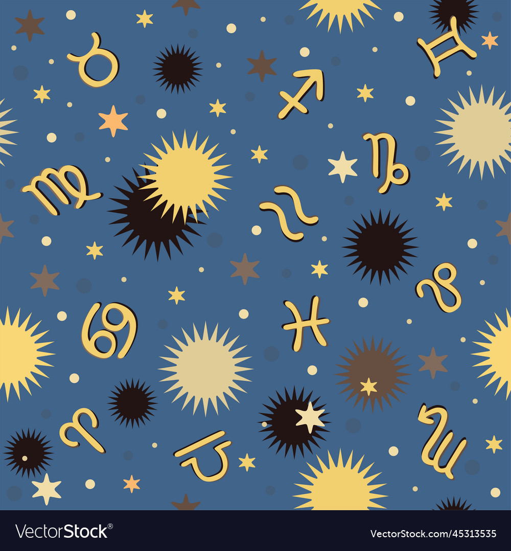 Zodiac pattern Royalty Free Vector Image - VectorStock