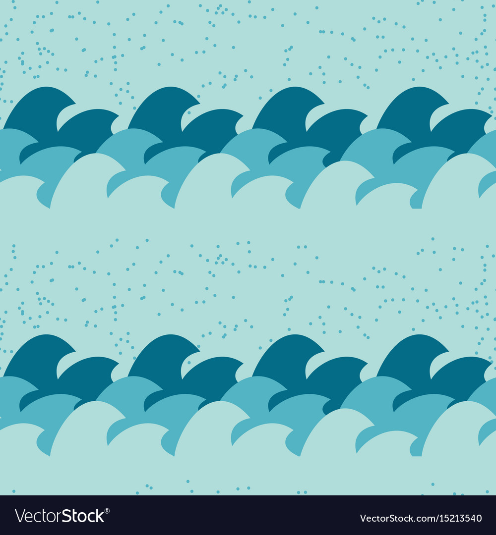Abstract simple wave seamless pattern background Vector Image