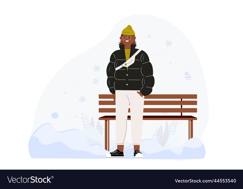 Cold winter concept Royalty Free Vector Image - VectorStock