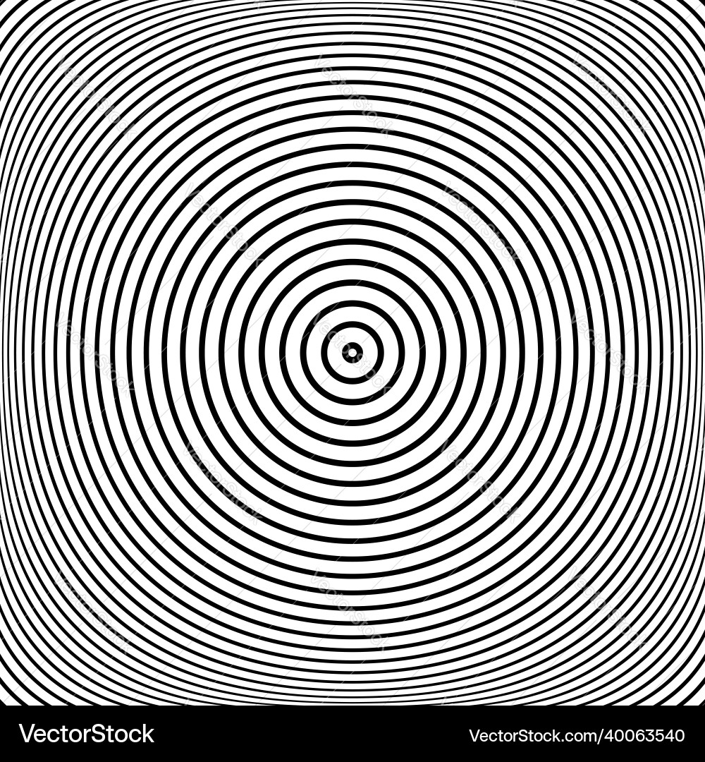 Concentric rings pattern Royalty Free Vector Image