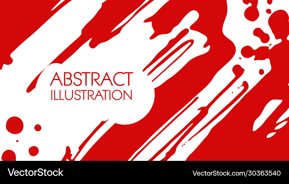 Cool bright poster with abstract ink color Vector Image