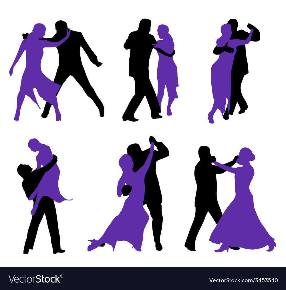 Couples dancing Royalty Free Vector Image - VectorStock