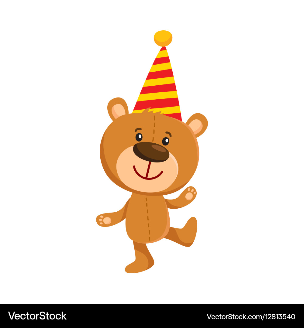 Cute traditional retro style teddy bear character Vector Image
