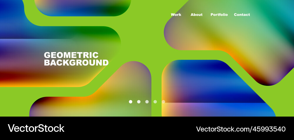 Geometric fluid shapes with liquid colors abstract