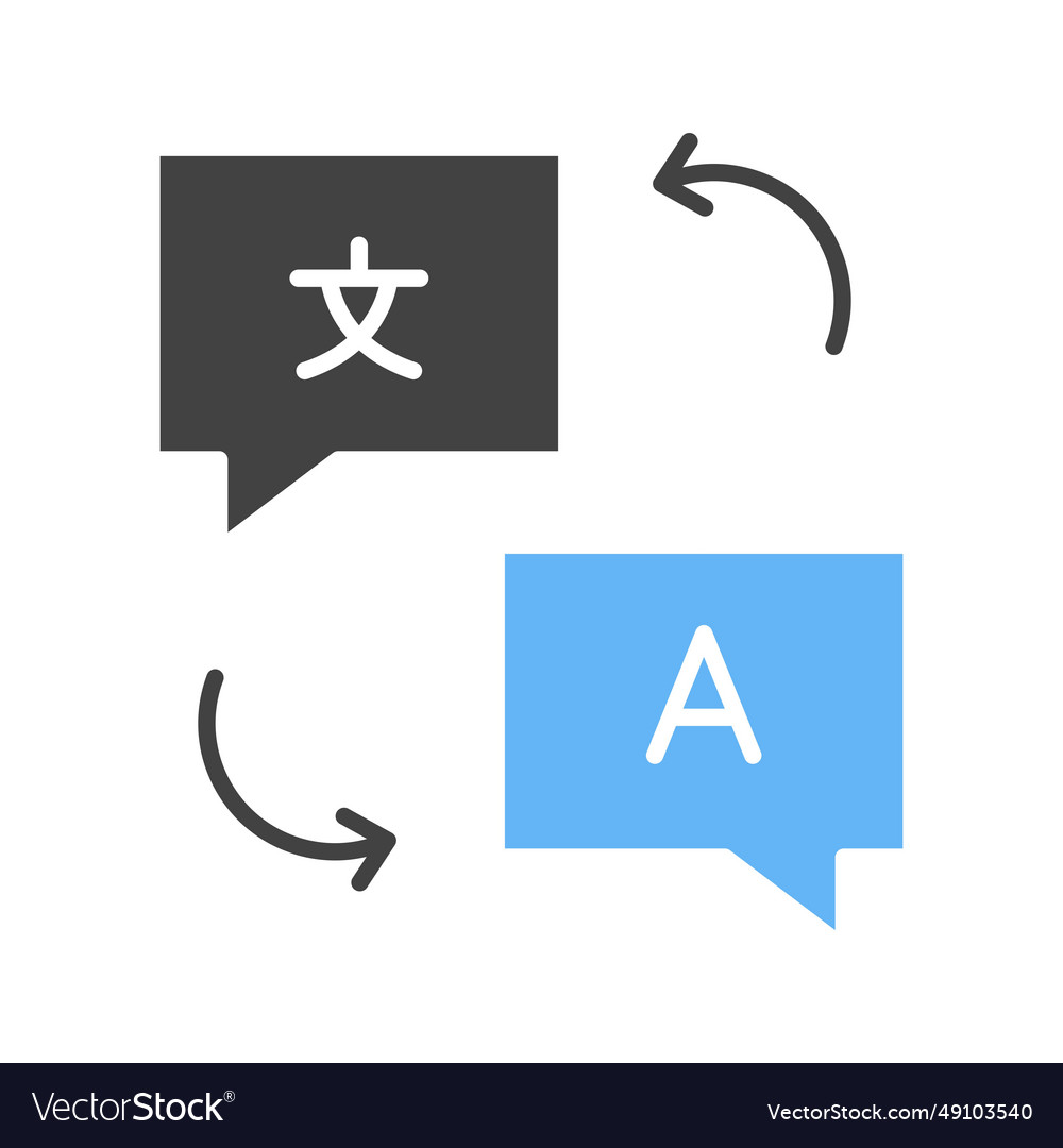 Translate icon image Royalty Free Vector Image