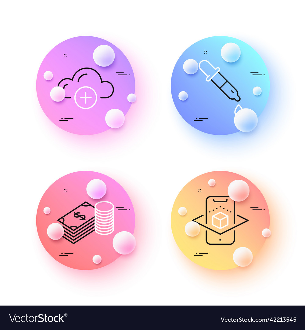 Augmented reality cloud computing and savings Vector Image